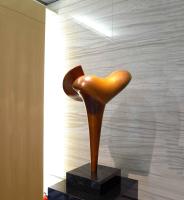 China Surface Painted Tall Indoor Statues Cast Bronze Abstract Copper Finishing for sale