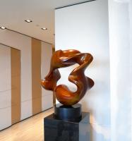 China Hotel Decoration Indoor Metal Sculptures , Copper Contemporary Art Statues for sale
