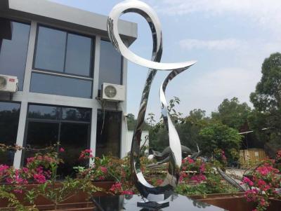 China Artificial Style Stainless Steel Sculpture Outside Garden Statues For Art Decoration for sale