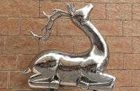 China Public Decoration Abstract Metal Animal Sculptures Garden Deer Statues for sale