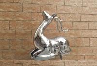 China Public Decoration Abstract Metal Animal Sculptures Garden Deer Statues for sale