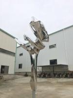 China Abstract Metal Garden Sculptures And Ornaments Mirror Polished Finishing for sale