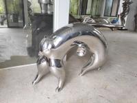 China Interior Abstract Metal Animal Sculptures Modern Typed For Home Decor for sale