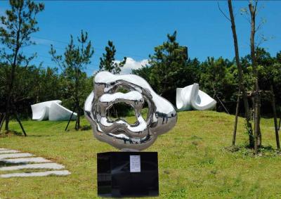 China Outdoor Abstract Stainless Steel Sculpture And Statues Garden Ornaments for sale