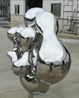 China Outdoor Abstract Stainless Steel Sculpture And Statues Garden Ornaments for sale