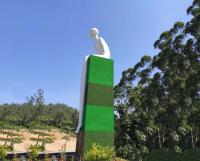 China ODM Design White Baking Varnish Modern Art Statue For Large Outdoor Garden for sale