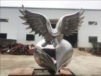 China Customized Stainless Steel Garden Sculptures , Abstract Metal Art Sculptures for sale
