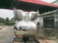 China Customized Stainless Steel Garden Sculptures , Abstract Metal Art Sculptures for sale