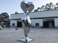 China Modern Mirror Stainless Steel Sculpture Abstract Garden Sculpture Public Decoration for sale