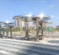 China 316L Stainless Steel Large Outdoor Garden Statues 3M Height Abstract Style for sale
