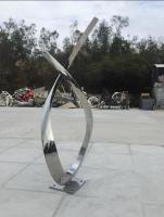 China Art Modern Abstract Sculpture Stainless Steel Mirror Polished Finishing for sale