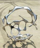 China Contemporary Outdoor Garden Ornaments Stainless Steel Sculpture For Public Decoration for sale