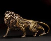China Outdoor Large Metal Lion Sculpture Garden Cast Bronze Sculpture For Park Decoration for sale