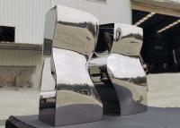 China Garden Modern Outdoor Statues Mirror Stainless Steel Public Art Sculpture for sale