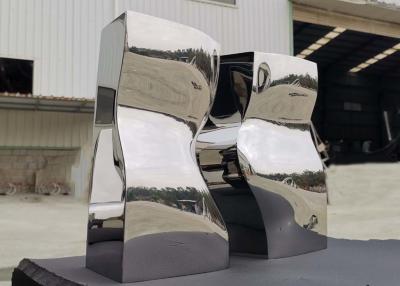 China Garden Modern Outdoor Statues Mirror Stainless Steel Public Art Sculpture for sale