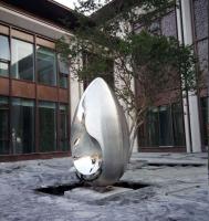 China LED Out Door Garden Ornaments Statues Modern Stainless Steel For Park Decoration for sale