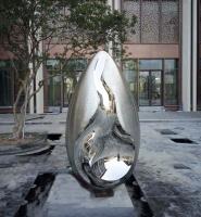 China LED Out Door Garden Ornaments Statues Modern Stainless Steel For Park Decoration for sale