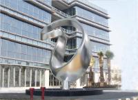 China Abstract Art Design Large Outdoor Metal Sculptures ODM Accept Long Life for sale