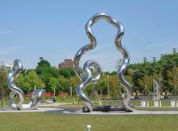 China Welding Modern Garden Outdoor Yard Statues Handmade Polished Metal Art for sale