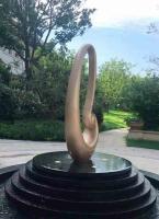 China Abstract Metal Garden Sculpture , Outdoor Metal Art Bronze Sculpture for sale