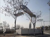 China Stainless Steel Large Metal Art Sculptures , Outdoor Metal Sculpture for sale