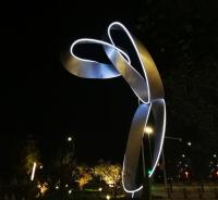 China Stainless Steel Large Metal Art Sculptures , Outdoor Metal Sculpture for sale