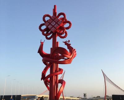 China Painted Modern Garden Sculptures Outdoor Decorative Stainless Steel Statues for sale