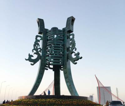 China Life Size Large Outdoor Bronze Sculpture , Decorative Cast Bronze Sculpture for sale