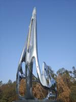 China Customized Size Large Outdoor Sculpture / Mirror Stainless Steel Abstract Sculpture for sale