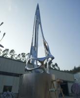 China Customized Size Large Outdoor Sculpture / Mirror Stainless Steel Abstract Sculpture for sale