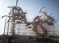 China ODM Outdoor Large Garden Modern Abstract Sculpture Metal Plaza Decoration for sale