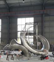 China Plaza Decoration 12m Stainless Steel Large Outdoor Sculpture for sale