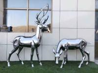 China Mirror Polished Ss Metal Animal Sculptures For Garden Ornaments for sale