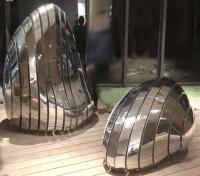 China Decorative Mirror Polished Stainless Steel Art Sculptures for sale