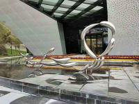 China Mirror Fish Group ODM Contemporary Outdoor stainless steel Sculpture for sale