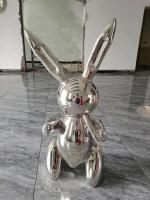 China Contemporary Outdoor ODM Steel Rabbit Sculpture for Indoor Decoration for sale
