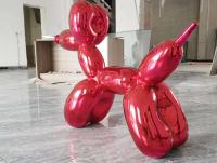 China Custom Modern Animal Stainless Steel 1.2m Bubble Dog Sculpture for sale