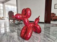 China Custom Modern Animal Stainless Steel 1.2m Bubble Dog Sculpture for sale
