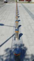 China Vertical Lift Rising Metal Bollard Barrier For Gate for sale
