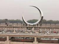 China Outdoor Abstract 316L Stainless Steel Art Sculptures for sale