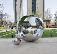 China Customized Outdoor Metal Sculpture , Garden Contemporary Outdoor Sculpture for sale