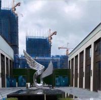 China Contemporary Garden Large Outdoor Sculpture Stainless Steel For Decoration for sale