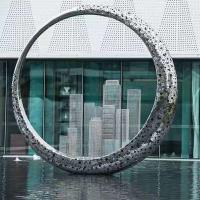 China 3.5 Meter High LED 316 Grade Stainless Steel Sculpture for sale