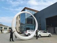 China 3.5 Meter High LED 316 Grade Stainless Steel Sculpture for sale