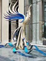 China ODM 3.5m Height Outdoor Color Painted Modern Bronze Sculpture for sale