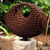 China Modern Outdoor Handcrafted Corten Steel Sculpture 1m Length for sale
