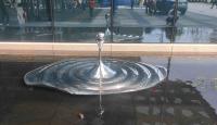 China 0.8m Length Outdoor Abstract Stainless Steel Sculpture For Hotel Decoration for sale