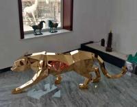 China 1.8m Length Painted Abstract Life Size Animal Sculptures for sale