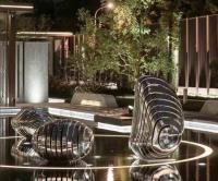 China Outdoor SS316L Contemporary Metal Garden Sculpture for sale