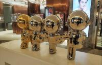 China Handicraft Metal Art Indoor Modern Sculptures Abstract For Home Decor for sale